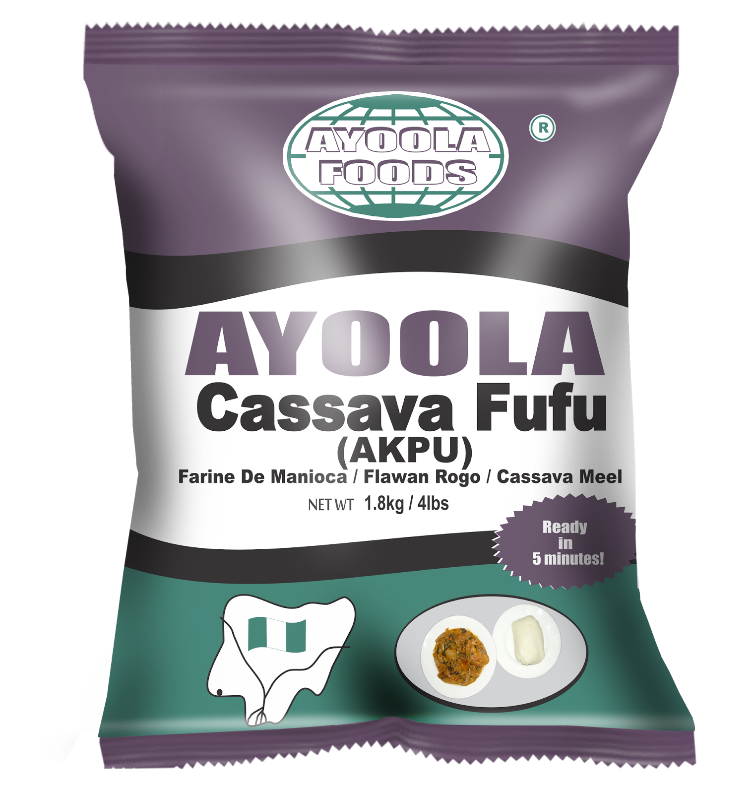 Ayoola Cassava Fufu Flour (Akpu) – Blossom Foods